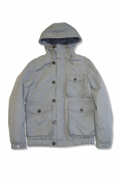 2015 A/W NUMBER (N)INE Hooded Box Packet Jacet KHAKI「Lotus | ロータス」